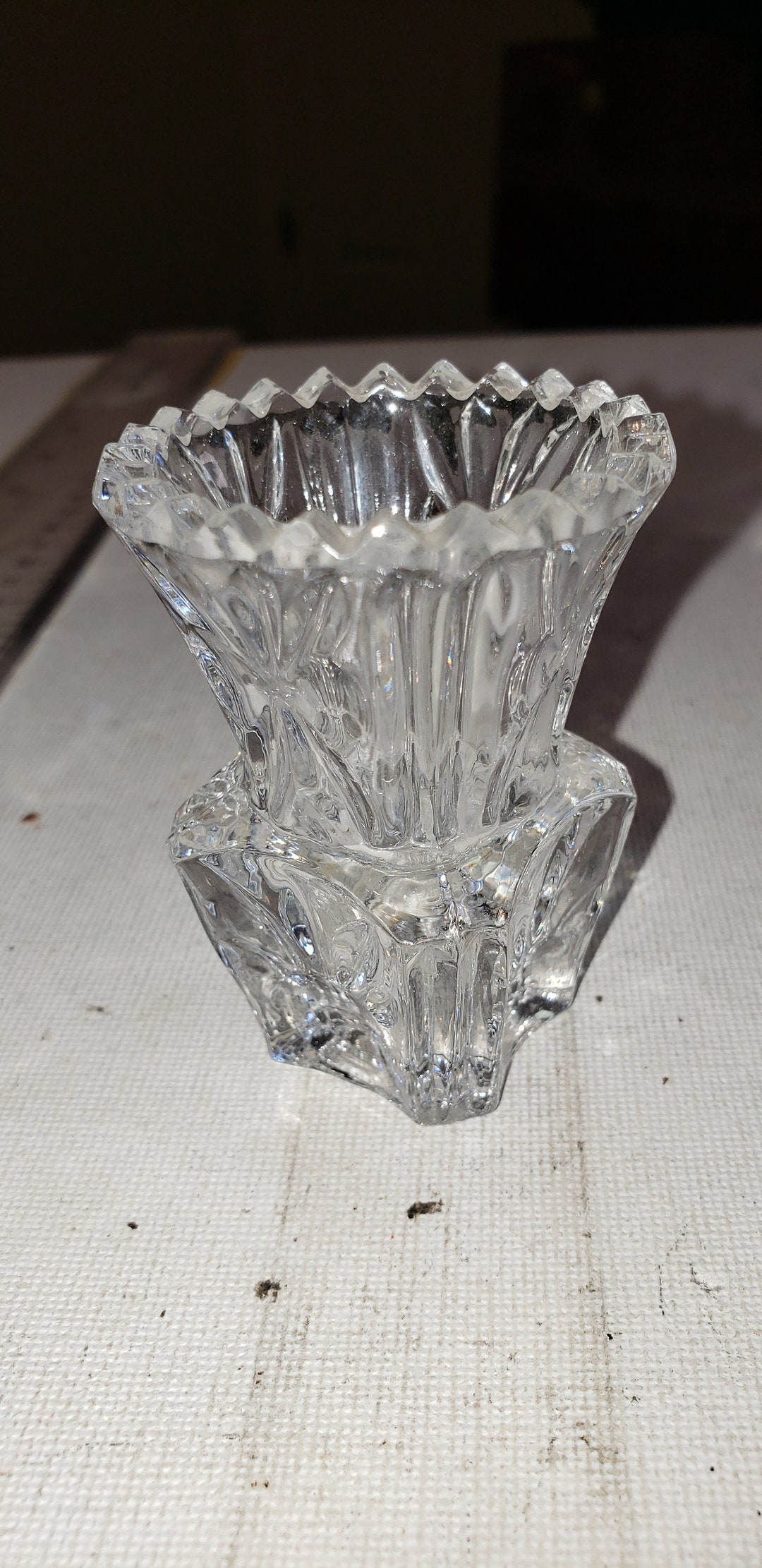 Princess House Crystal Toothpick Holder Square Bottom Excellent ...
