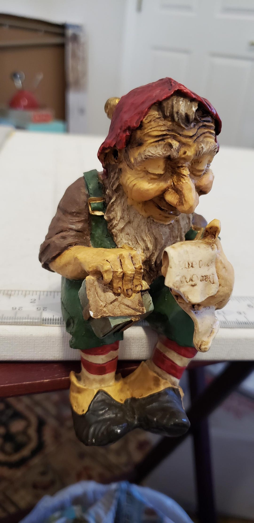 Elf Shelf Sitter Stocking Holder Chip on List Good Condition - Etsy