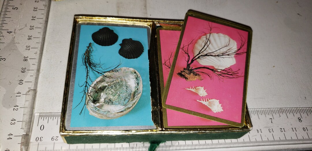Vintage Sea Shell Playing Cards Deck of Cards Good Condition - Etsy