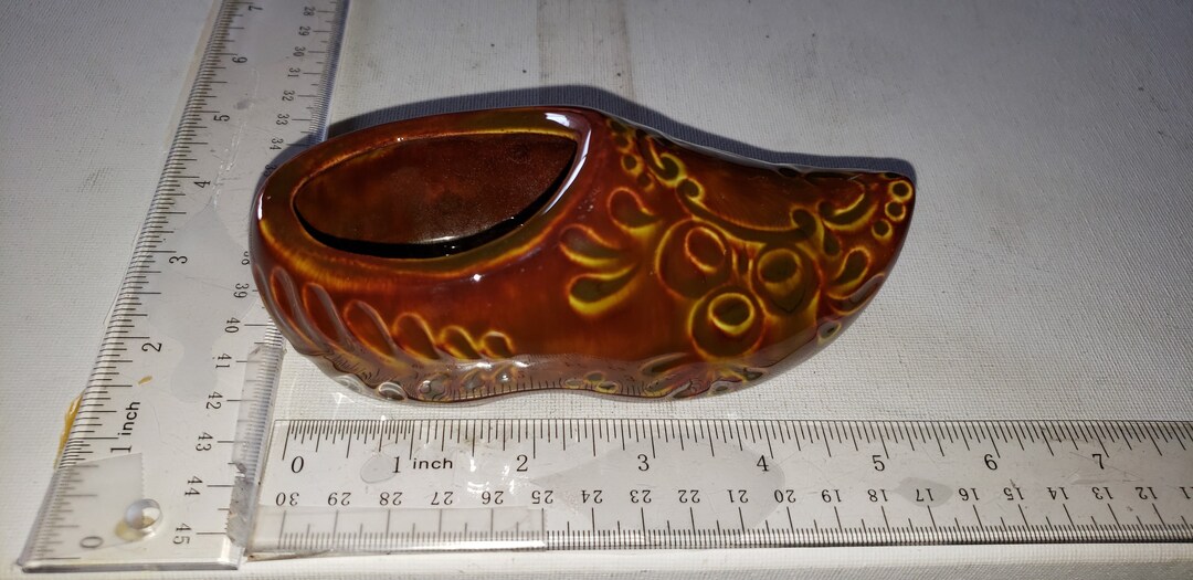 Ceramic Clog Shoe Planter Excellent Condition - Etsy