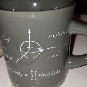 Fichs Eddy Coffee Mug Equations Excellent Condition - Etsy