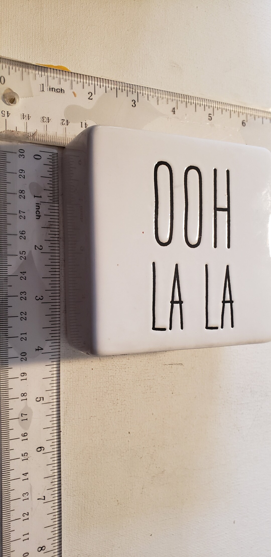 Square Oohla La Shelf Decor Ceramic Excellent Condition - Etsy