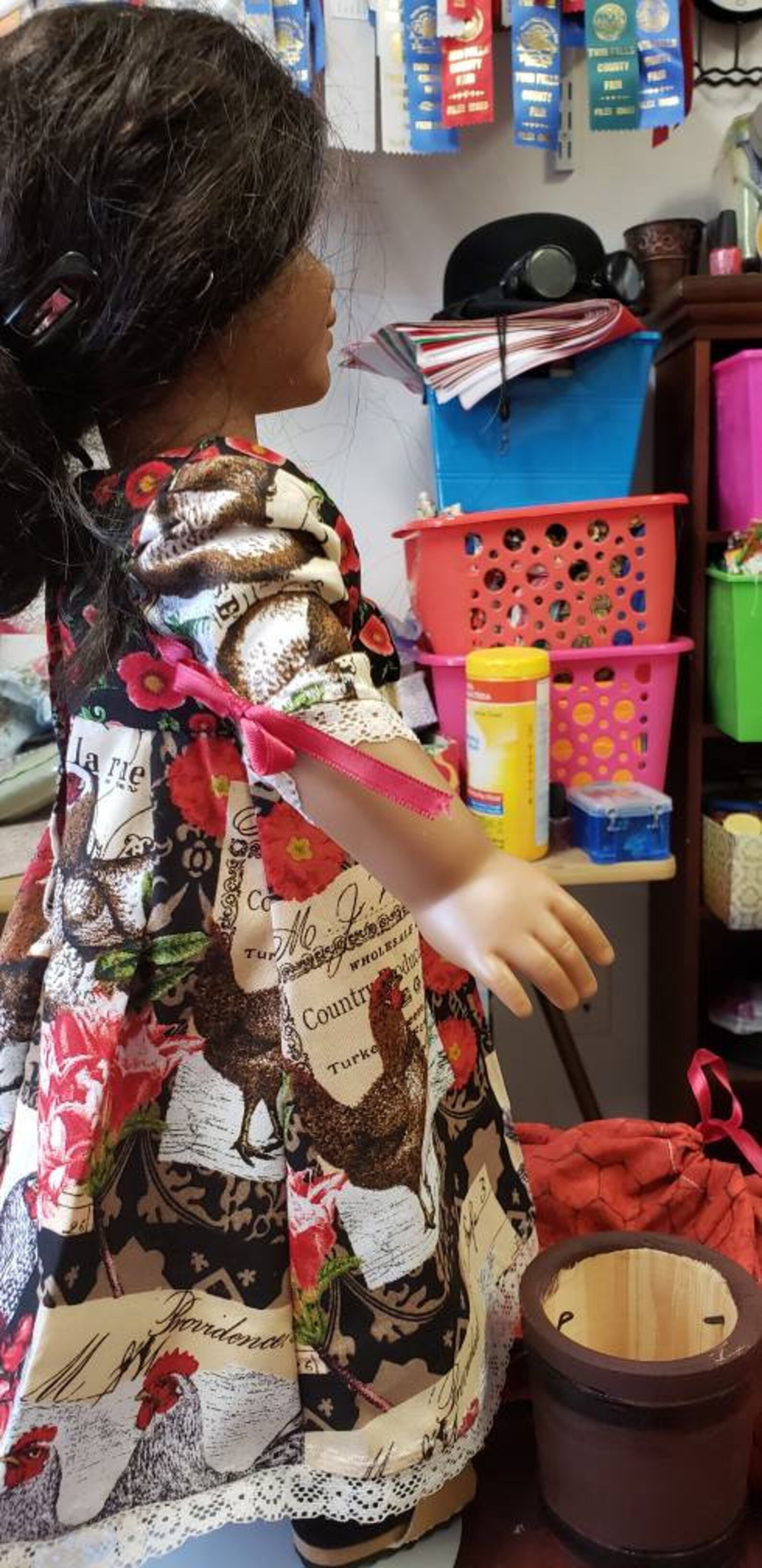 18 in Doll Clothes. Chicken Print Chicken Wire Print Shoes | Etsy