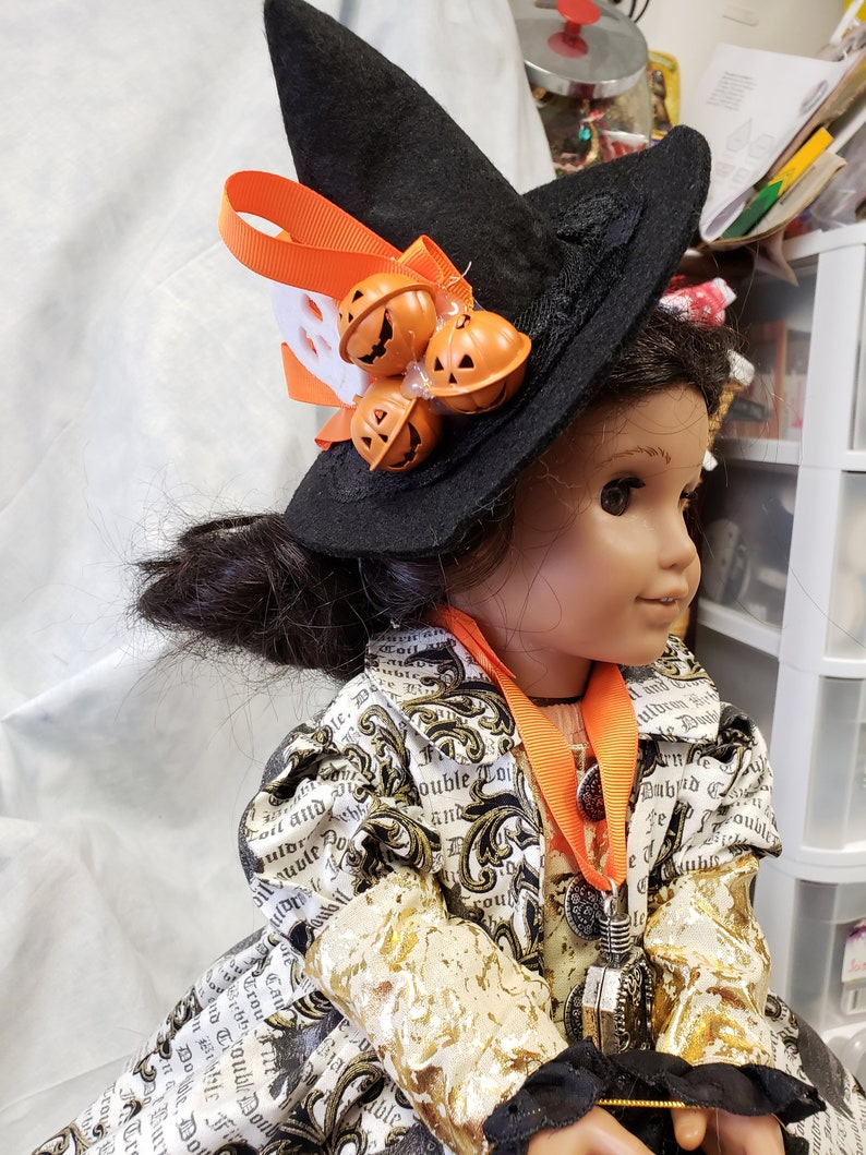 18 in Doll Clothes. Halloween Witch Dress Jacket Hat Owl | Etsy