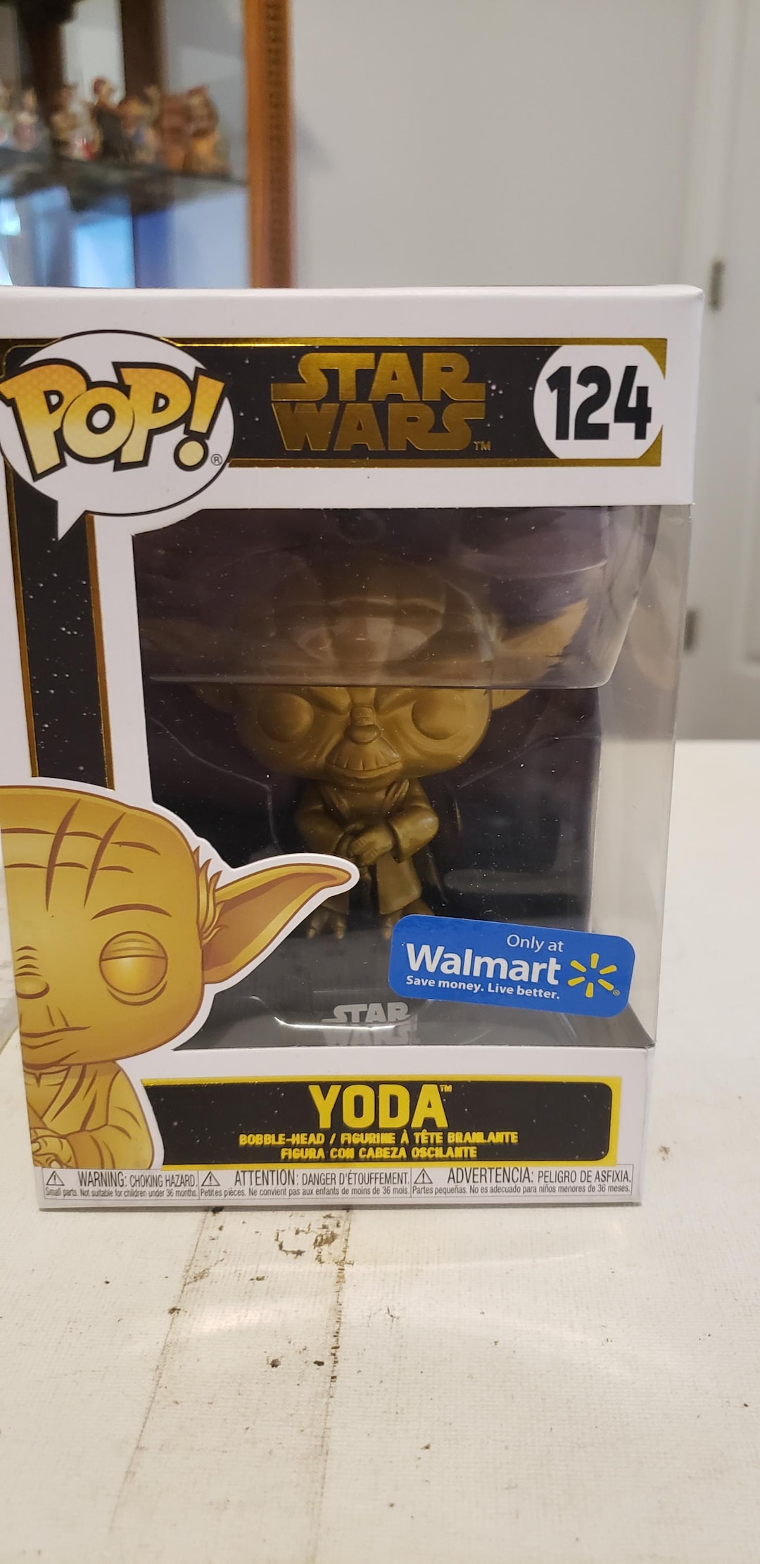 Star Wars Funko Pop Gold Yoda Excellent Condition Original Box - Etsy