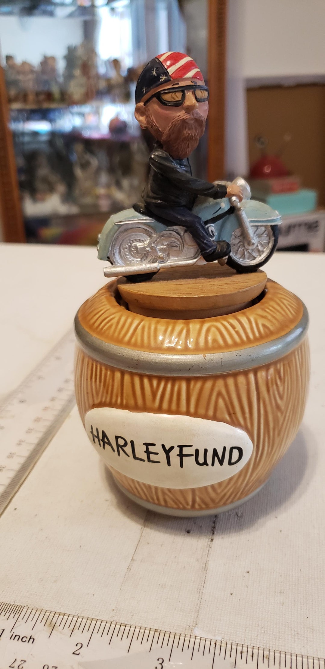 Harley Fund Jar With Motorcycle Excellent Condition - Etsy