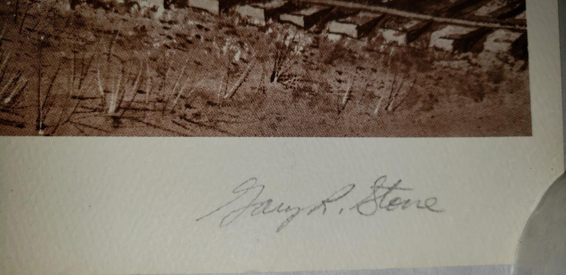 Gary Stone Art Print Numbered Signed Western Art Excellent Condition - Etsy