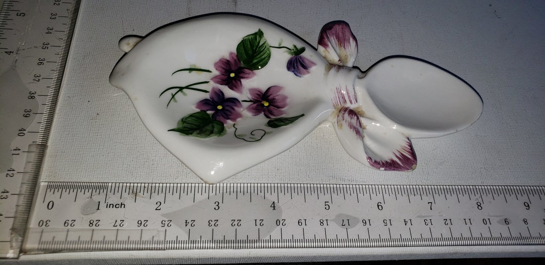 Vintage Spoon Rest Kitchen Decor Ceramic Excellent Condition - Etsy