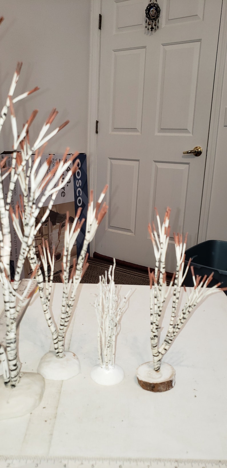 Set of 5 Birch Look Trees for Christmas Decor Good Condition - Etsy