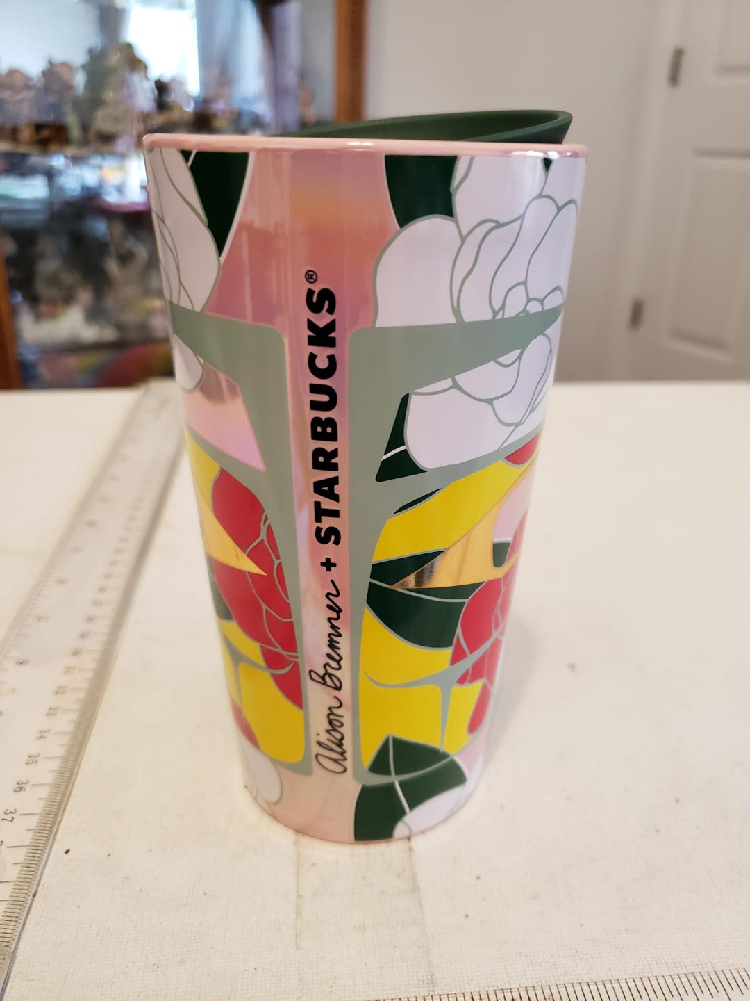 Starbucks Tumbler With Lid Alison Bremner Excellent Condition - Etsy