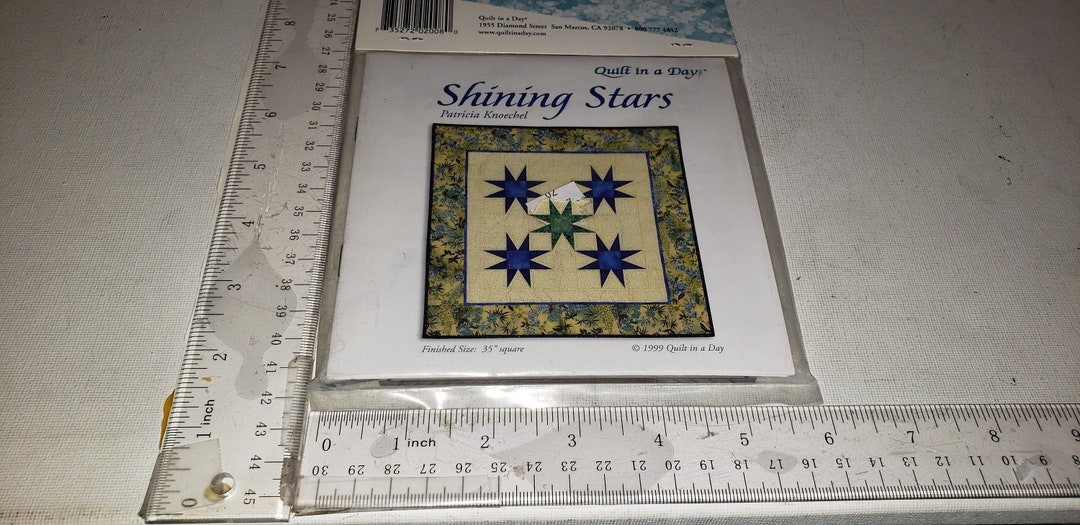 Shining Stars Quilt in a Day Triangle in a Square Rulers Excellent ...
