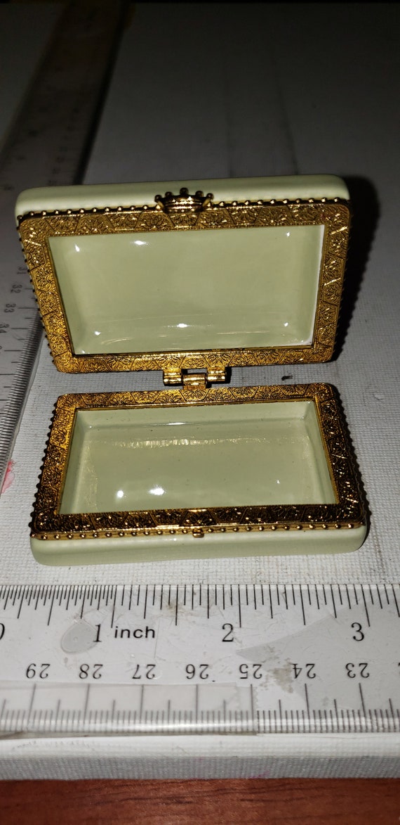 Ceramic Hallmark letter trinket box excellent conditi… - Gem