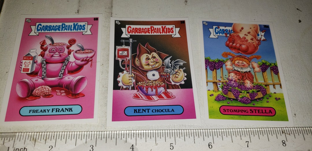 Set of 3 Garbage Pail Trading Cards Stickers Excellent Condition - Etsy