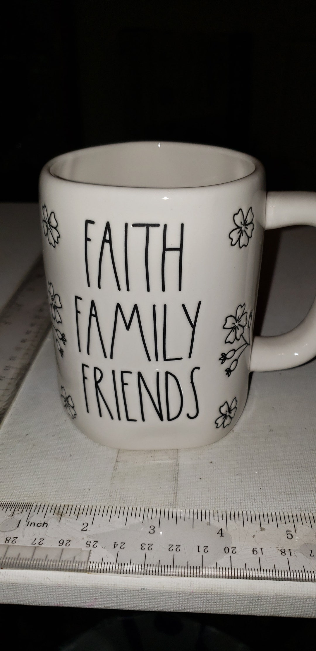 Rae Dunn Coffee Mug FAITH FAMILY FRIENDS Excellent Condition - Etsy