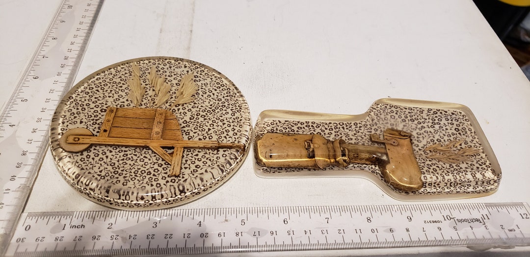 Acrylic Trivet and Spoon Rest Set Farm Look Excellent Condition - Etsy