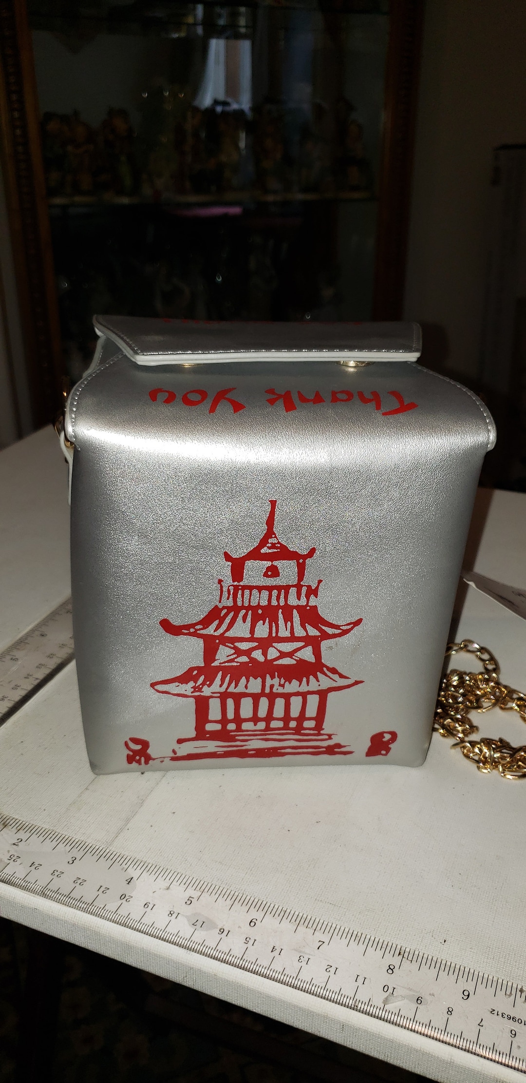 Silver Chinese Take Out Box Purse New With Tags Excellent Condition - Etsy