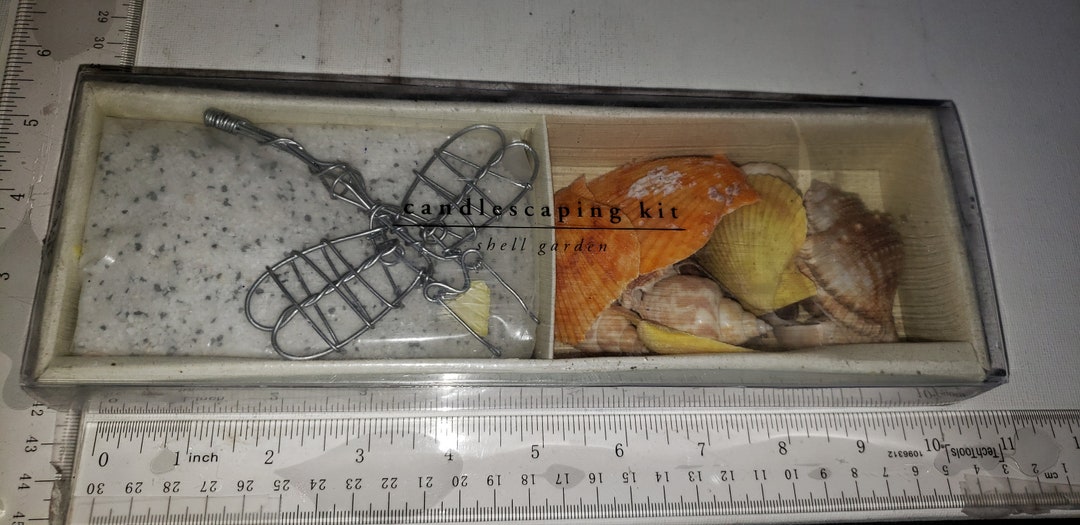 Pier 1 Candle Scaping Kit Sea Shells Sand NEW - Etsy