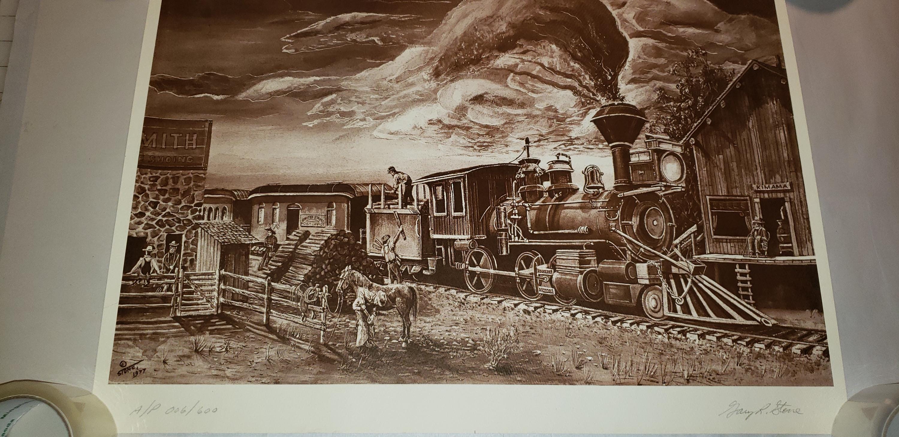 Gary Stone Art Print Numbered Signed Western Art Excellent Condition - Etsy