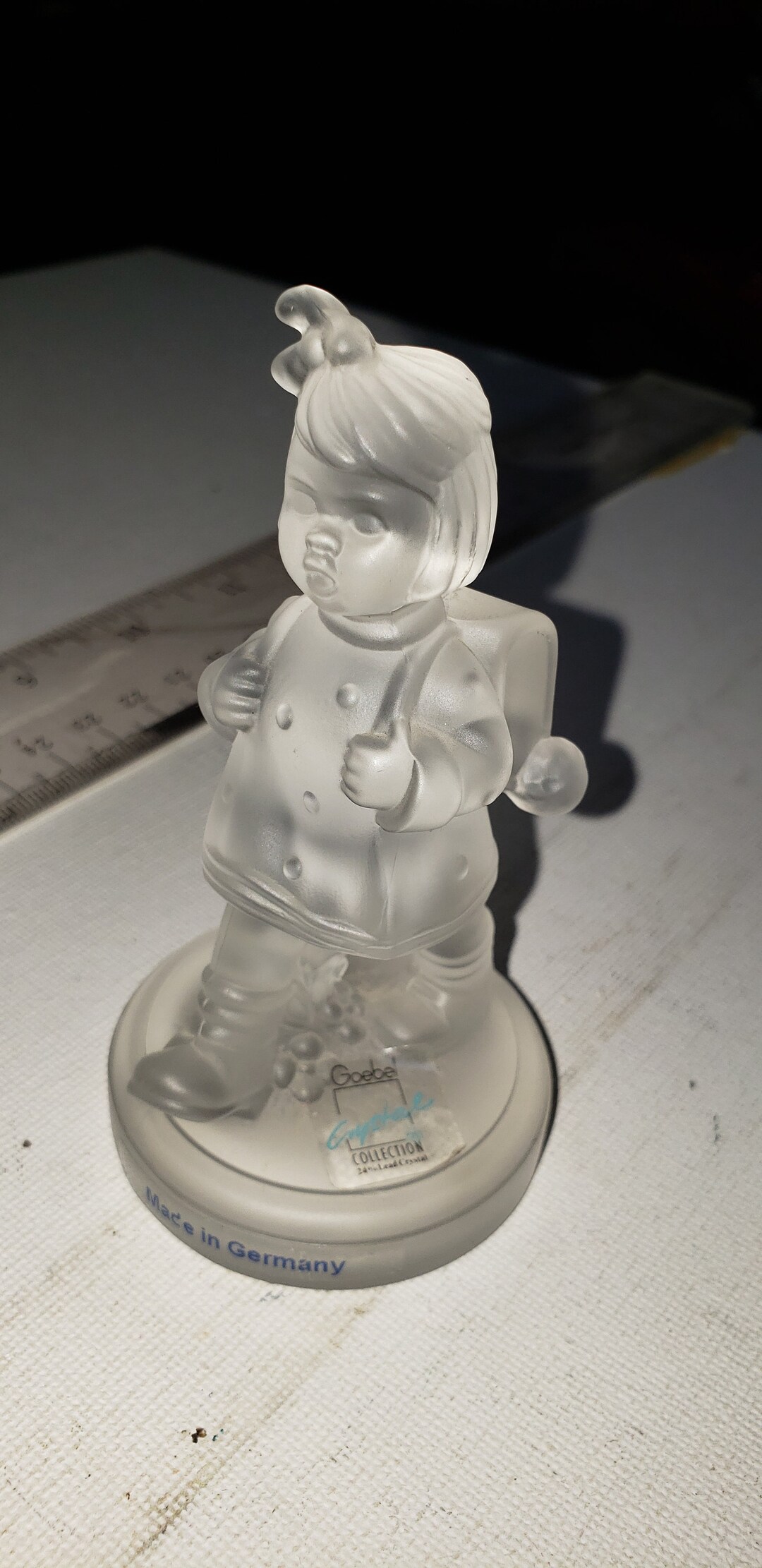 Frosted Glass Goebel Figurine Germany Excellent Condition - Etsy