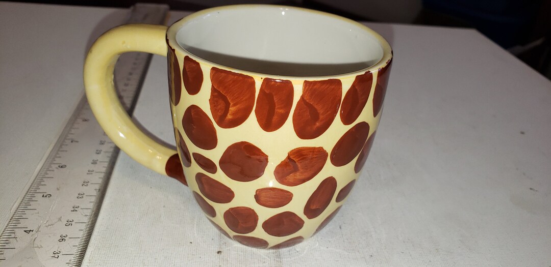 Pier 1 Giraffe Coffee Mug With Giraffe Inside Excellent - Etsy
