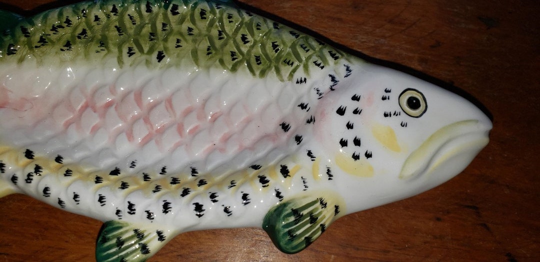 Fish Trinket Dish Tidbit Tray Ceramic Excellent Condition - Etsy