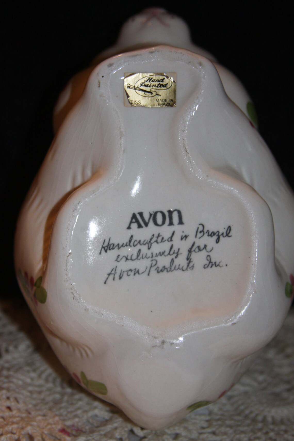 Avon Easter Bunny Flowers Brazil Ceramic Planter Bowl - Etsy