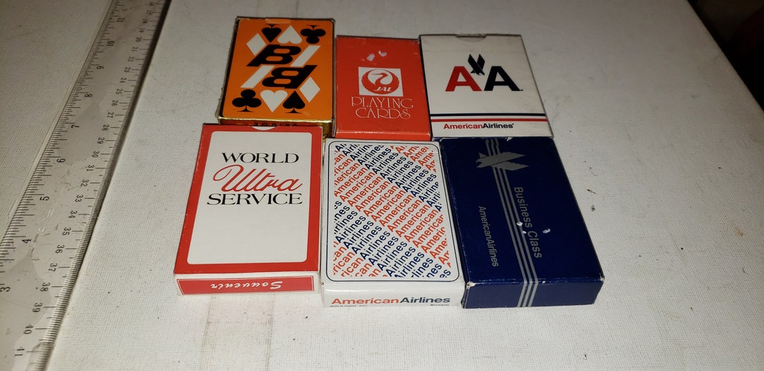 Lot of 6 Decks of Airline Playing Cards Good Condition Some New - Etsy