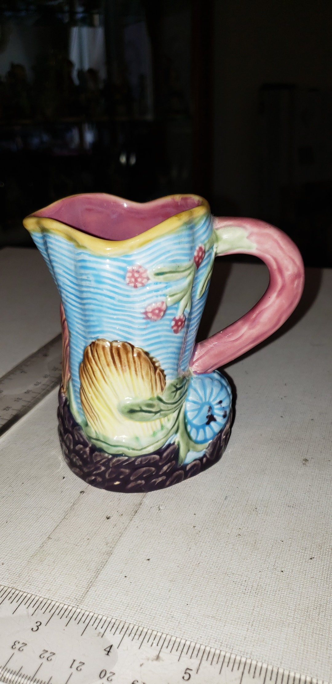 Pitcher Ceramic Andrea Sadek Sea Shells Excellent Condition - Etsy