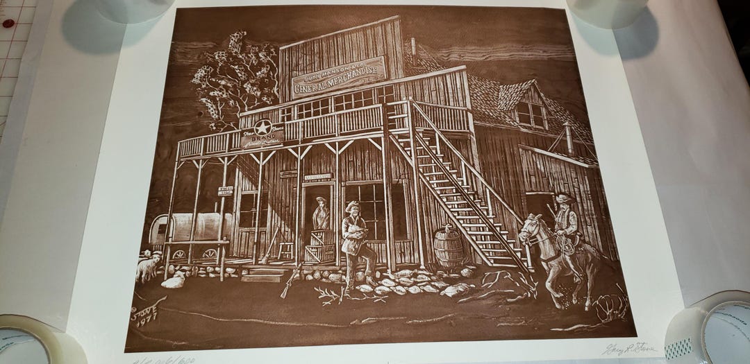 Gary Stone Art Print Numbered Signed. Excellent Condition - Etsy