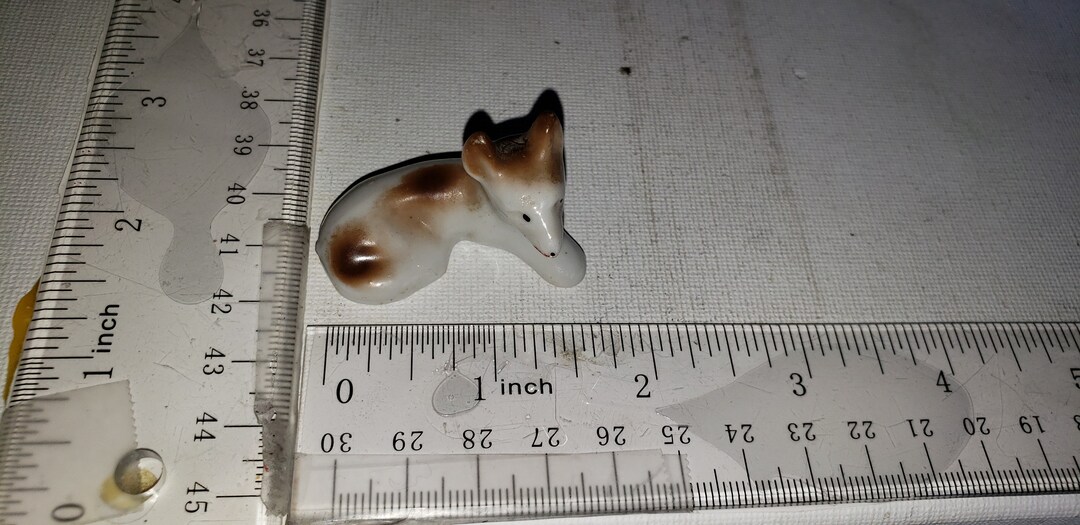 Very Tiny Bone China Dog Figurine Excellent Condition - Etsy