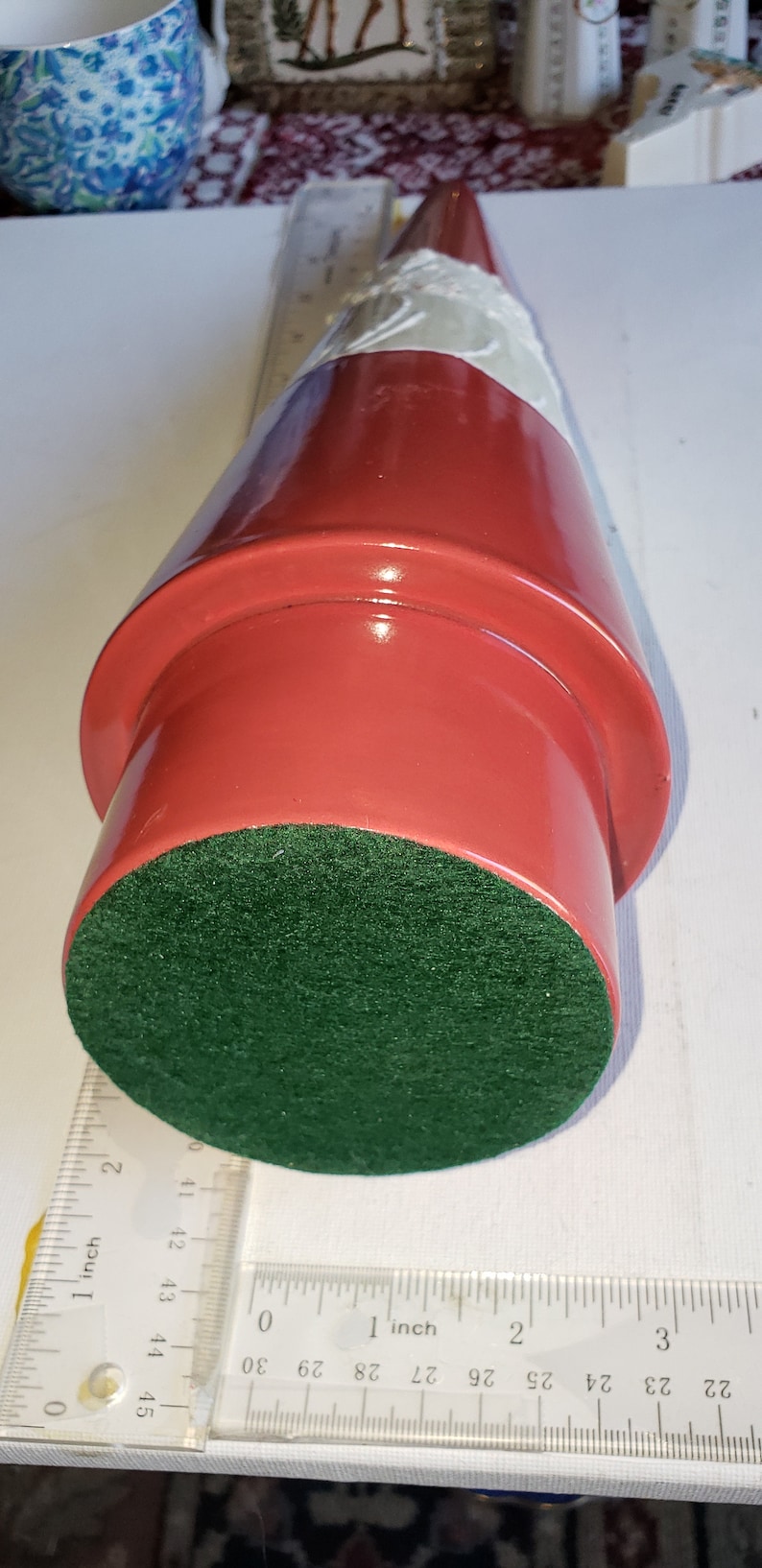 Tall Cone Shaped Santa Ceramic Figurine Excellent Condition | Etsy