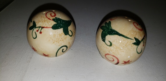 Round Ball Salt and Pepper Shakers Excellent Condition | Etsy