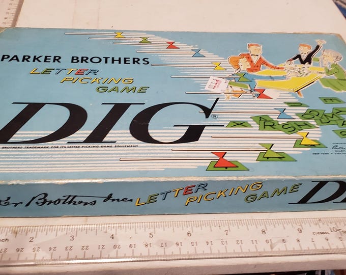 Vintage Parker Bros DIG Board Game Good Condition - Etsy