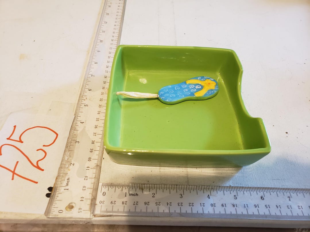 Ceramic Napkin Holder With Flip Flop Holder Excellent Condition - Etsy