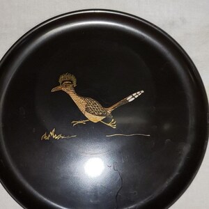 10 Inch Couroc Tray Roadrunner Excellent Condition - Etsy
