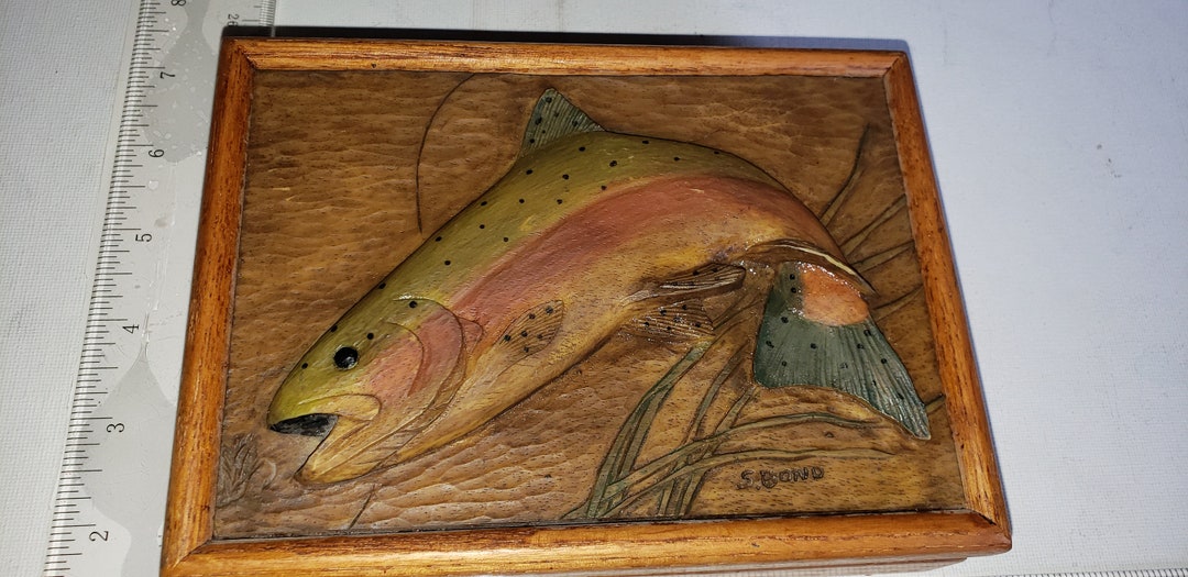 Fish Trinket Box or Playing Card Box Excellent Condition - Etsy