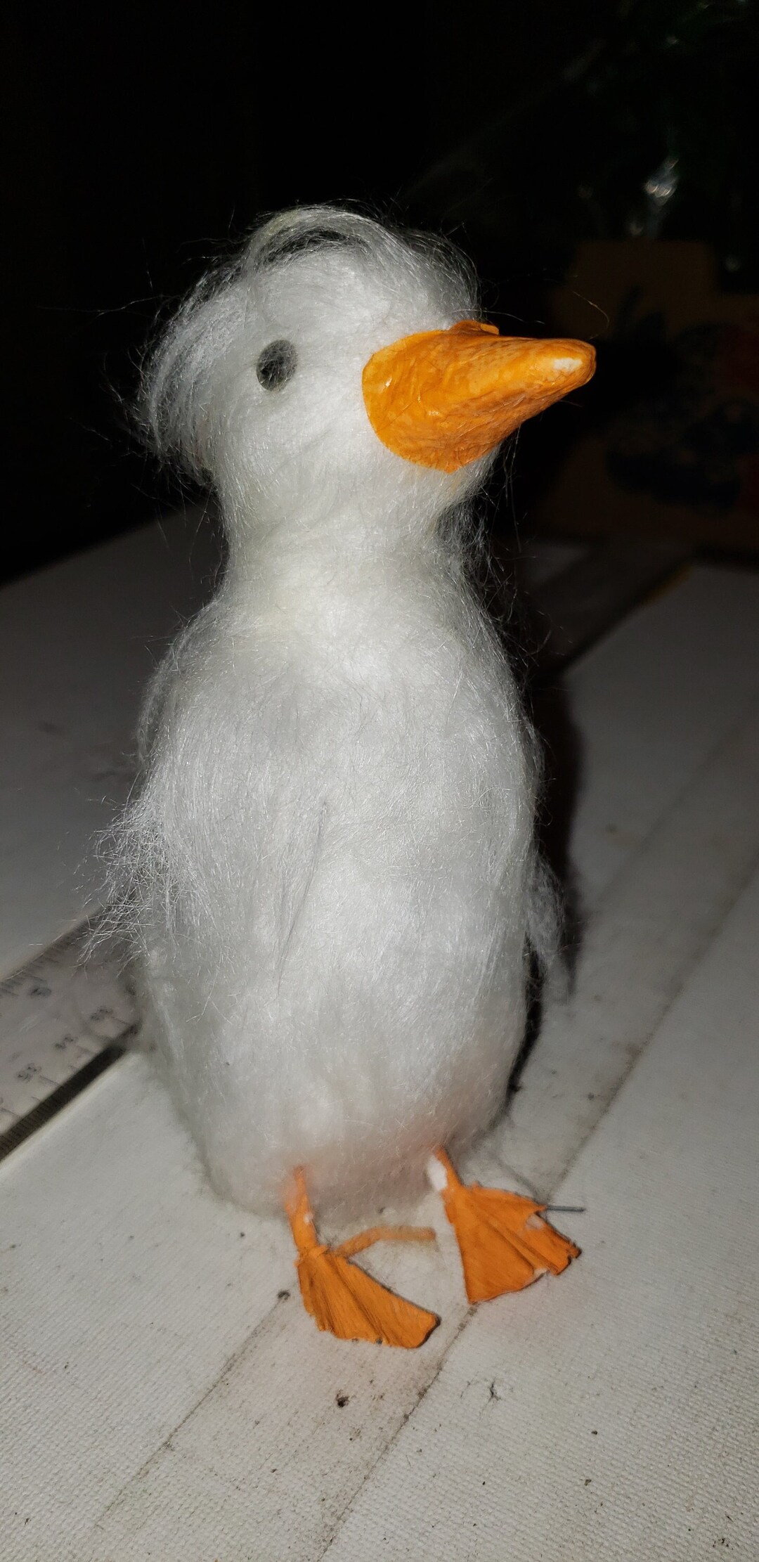 Set of 2 Fuzzy White Ducks for Easter or Spring Decor or Crafting ...
