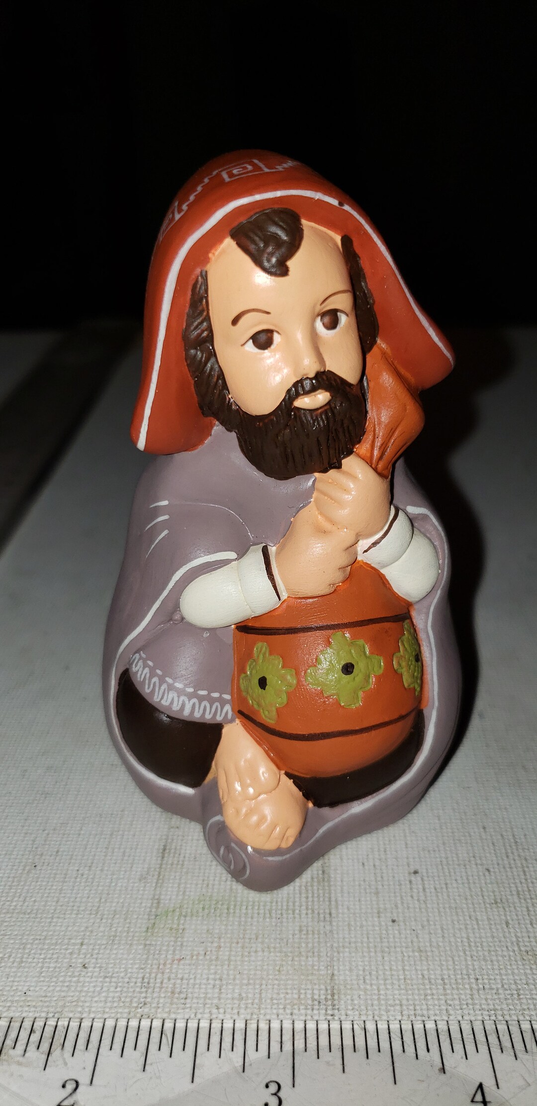 Peru South American Clay Figurine Man Excellent Condition - Etsy