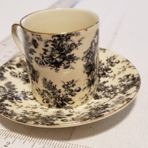 Black White Tea Cup - Etsy