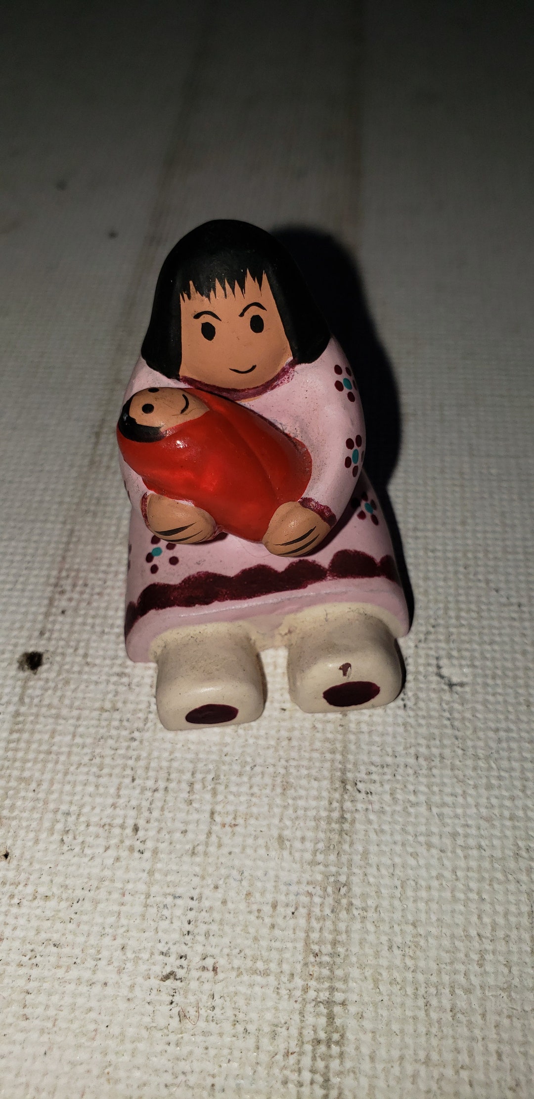 Very Tiny Girl and Baby Storyteller Figurine Excellent Condition - Etsy