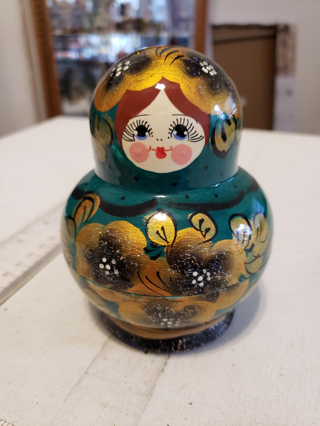 Green Nesting Doll Set Wood and in Excellent Condition - Etsy