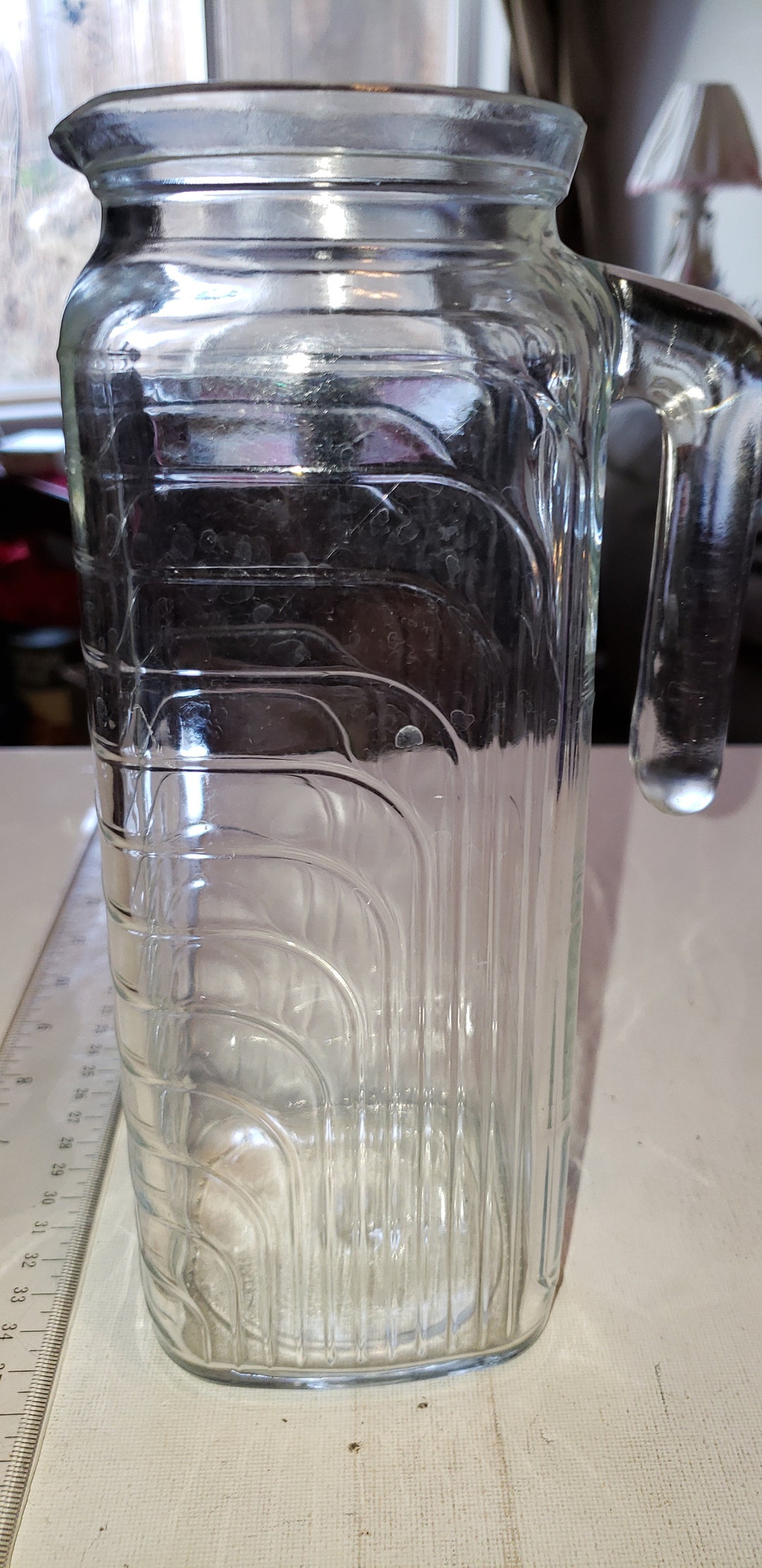 Clear Glass Refrigerator Pitcher NO LID Excellent Condition - Etsy
