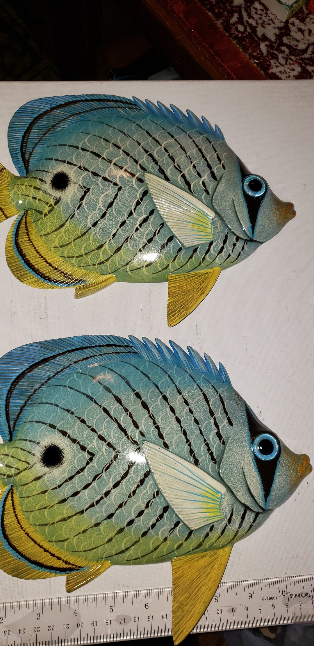 Set of 2 3D Tropical Fish Wall Decor Excellent Condition - Etsy