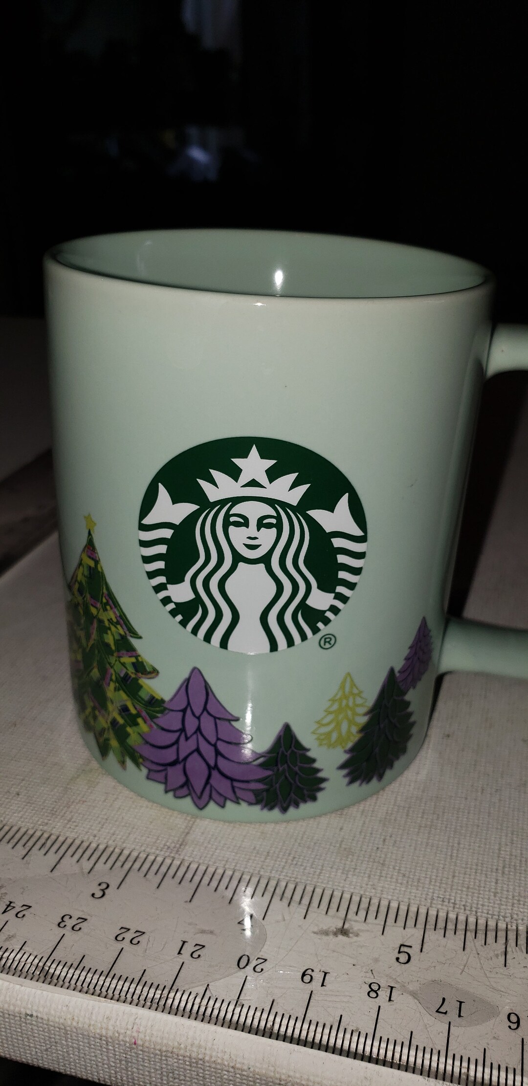 Starbucks Coffee Cup With Trees Excellent Condition - Etsy