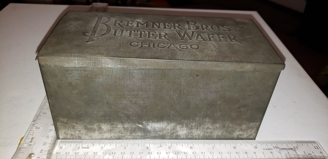 Vintage Bremner Brothers Butter Wafer Tin Good Condition - Etsy