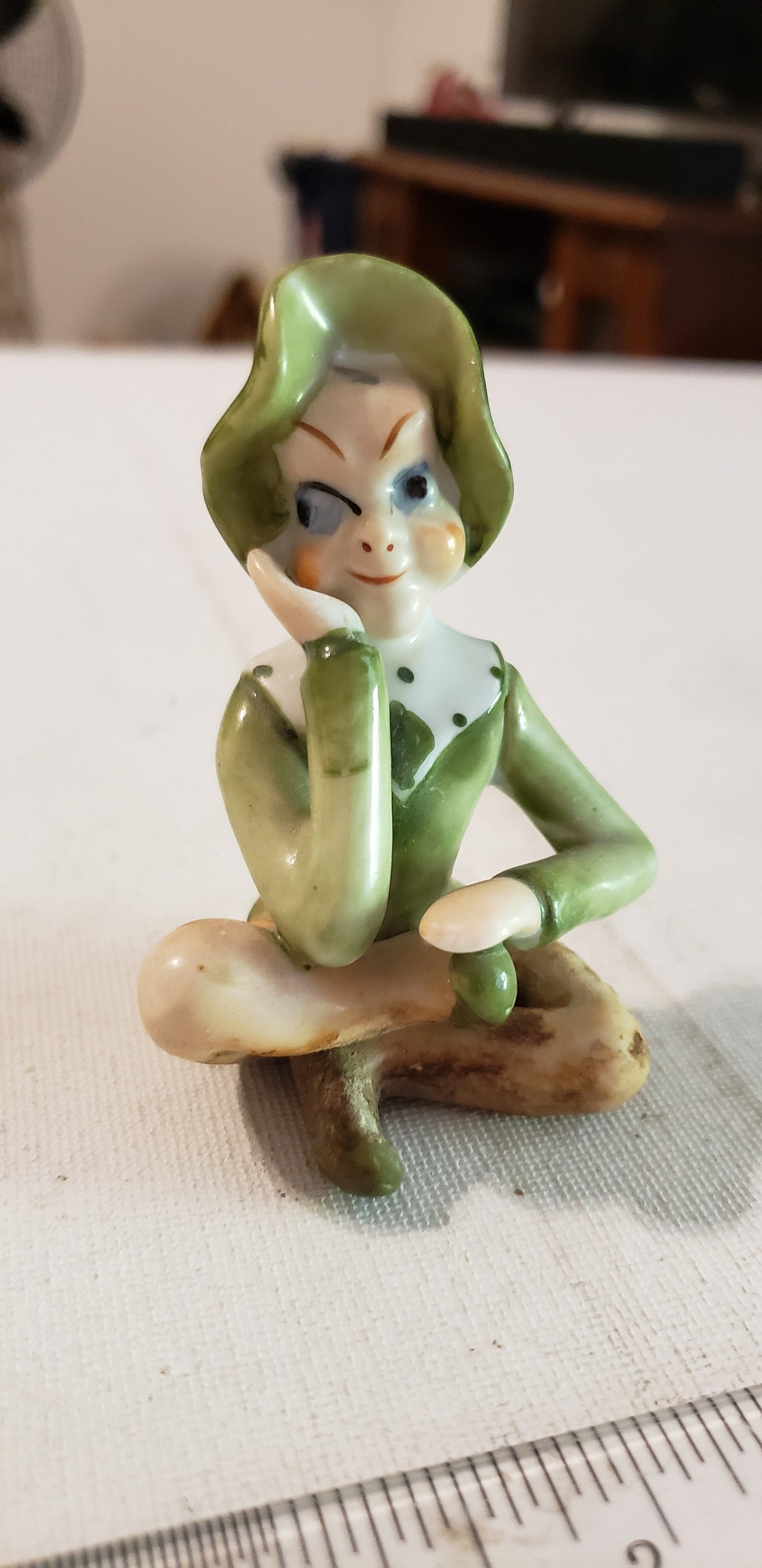 Vintage Ceramic Elf Pixie Figurine Excellent Condition - Etsy