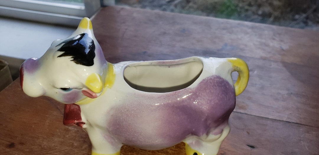 Vintage Purple Cow Creamer Japan Excellent Condition - Etsy