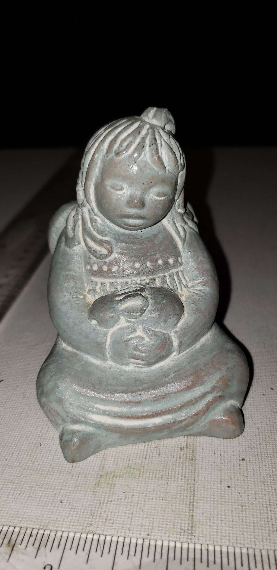 Isabelle Bloom Angel and Bunny Ceramic Excellent Condition - Etsy