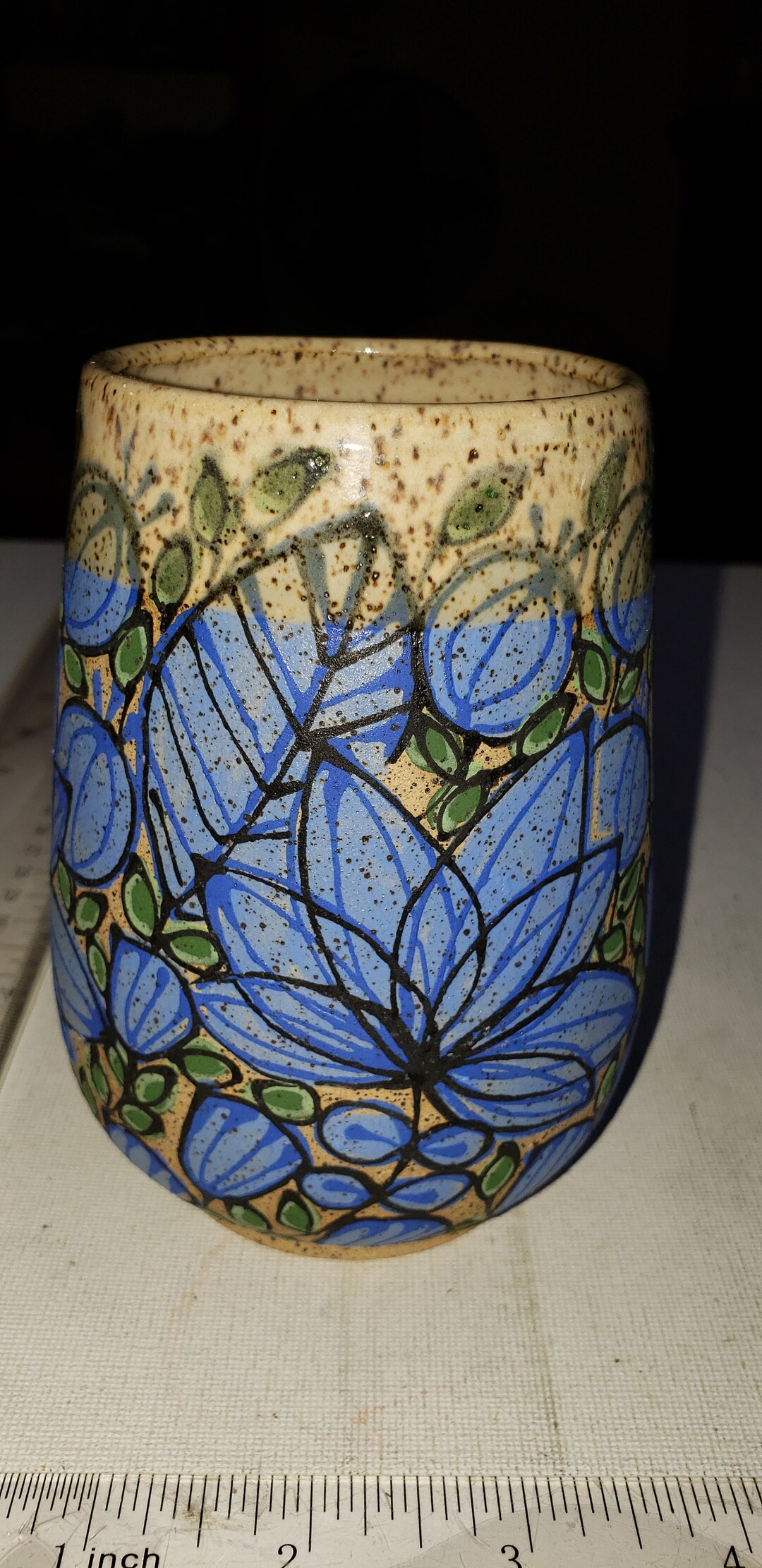 Hand Made Pottery Vase Marked Beale Excellent Condition - Etsy