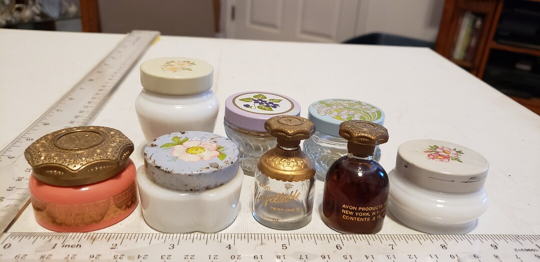 Lot of Vintage Avon Small Jars Good Condition - Etsy